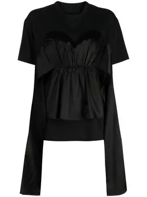 JNBY Bustier-embelished Cotton T-shirt