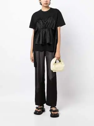JNBY Bustier-embelished Cotton T-shirt