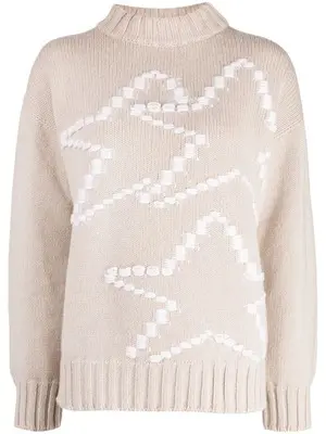 Lorena Antoniazzi Star-print Knitted Jumper