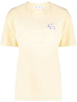 Off-white Yellow T-shirts For Women