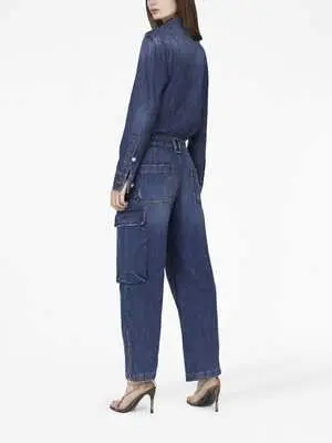 Stella McCartney Denim Cargo Jumpsuit