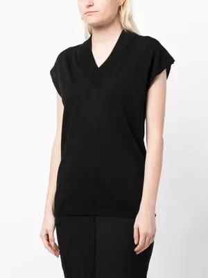 Rick Owens V-neck Wool Top