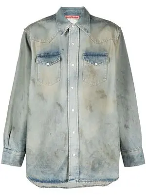 Acne Studios Distressed Denim Overshirt