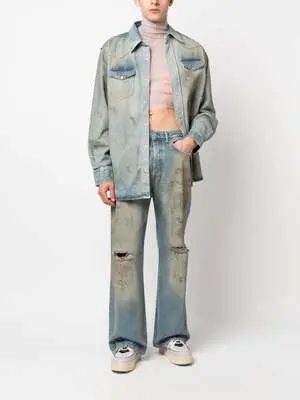 Acne Studios Distressed Denim Overshirt
