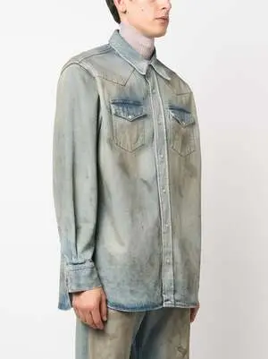Acne Studios Distressed Denim Overshirt