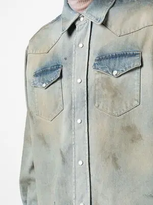 Acne Studios Distressed Denim Overshirt
