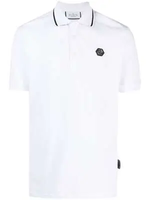 Philipp Plein Ss Paisley Strass Polo Shirt