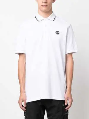 Philipp Plein Ss Paisley Strass Polo Shirt