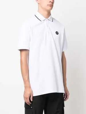 Philipp Plein Ss Paisley Strass Polo Shirt