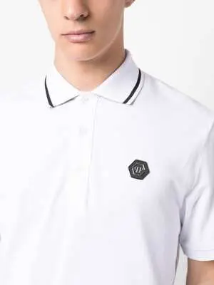 Philipp Plein Ss Paisley Strass Polo Shirt