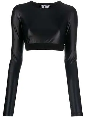 Versace Jeans Couture Long Sleeve Performance Tops For Women