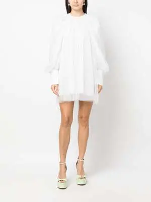 Viktor & Rolf Broderie-anglaise Puff-sleeves Dress
