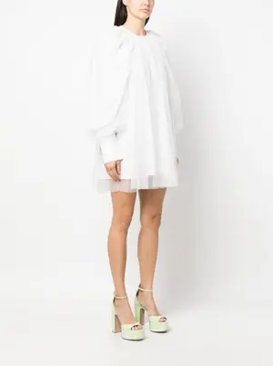 Viktor & Rolf Broderie-anglaise Puff-sleeves Dress