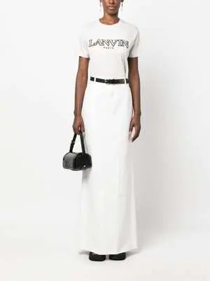LANVIN Embroidered Logo T-shirt