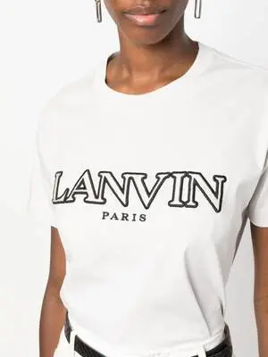 LANVIN Embroidered Logo T-shirt