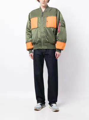 Junya Watanabe Colour-block Panelled Bomber Jacket