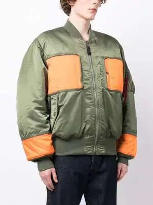 Junya Watanabe Colour-block Panelled Bomber Jacket
