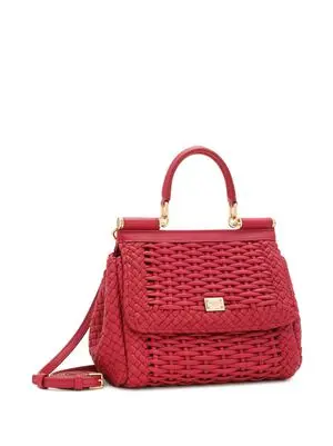 Dolce & Gabbana Small Sicily Handbag - Red