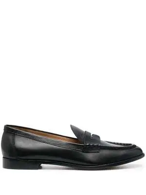 Ralph Lauren Leather Penny Loafers - Black