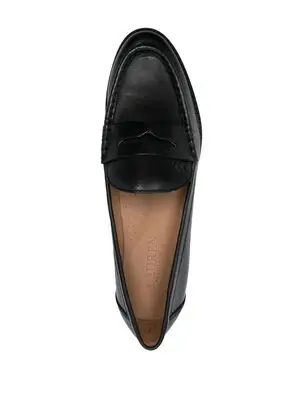 Ralph Lauren Leather Penny Loafers - Black