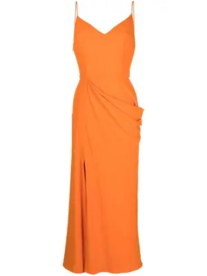 Alexander McQueen Draped Midi Dress