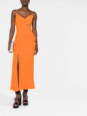 Alexander McQueen Draped Midi Dress