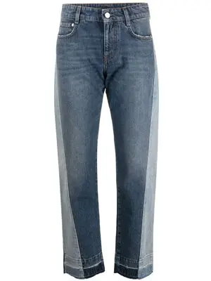 Stella McCartney Colour-block Straight-leg Jeans