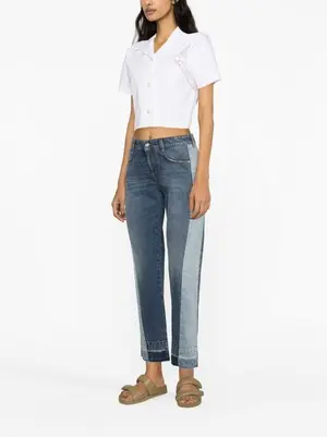 Stella McCartney Colour-block Straight-leg Jeans