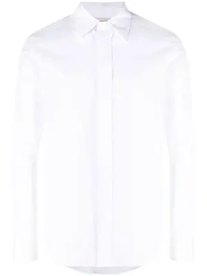 Alexander McQueen Pointed-collar Poplin Shirt