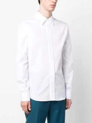Alexander McQueen Pointed-collar Poplin Shirt