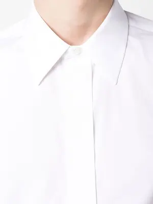 Alexander McQueen Pointed-collar Poplin Shirt