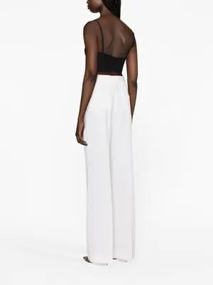 Dolce & Gabbana High-waisted Straight-leg Trousers - White