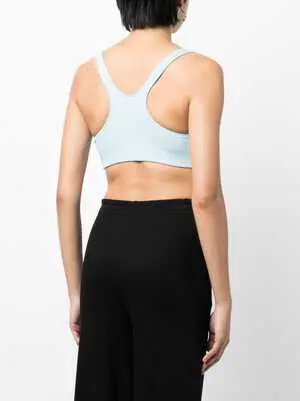 SPORTY & RICH Racerback Ribbed Tank Top