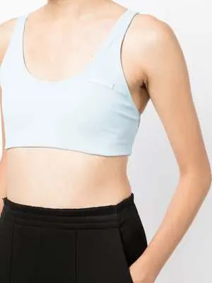 SPORTY & RICH Racerback Ribbed Tank Top