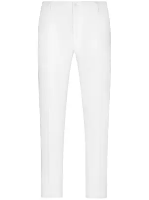 Dolce & Gabbana Logo-embroidered Tailored Trousers