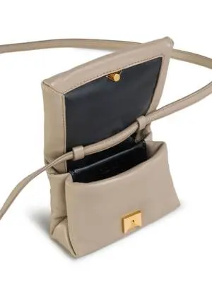 Marni Mini Prisma Leather Clutch - Neutrals