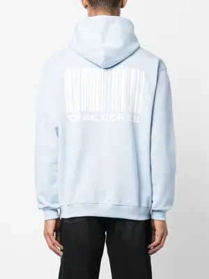 VTMNTS Big Barcode Hoodie - Blue