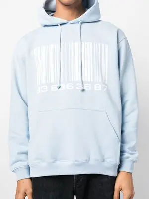 VTMNTS Big Barcode Hoodie - Blue