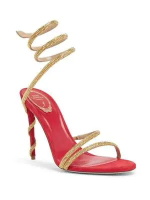 Rene Caovilla Wraparound Crystal-embellished Sandals