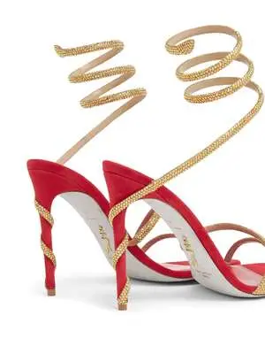 Rene Caovilla Wraparound Crystal-embellished Sandals