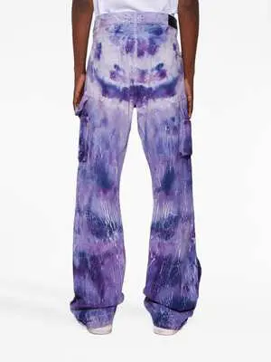 Amiri Cracked Tie-dye Carpenter Jeans