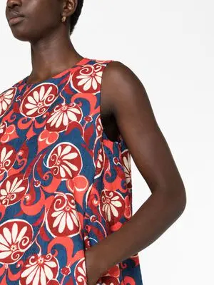 La DoubleJ La Scala Feather-trim Dress