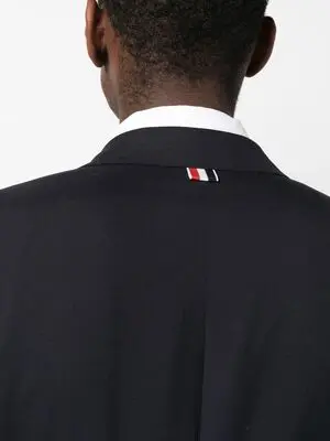 Thom Browne Signature-stripe Single-breasted Blazer - Blue