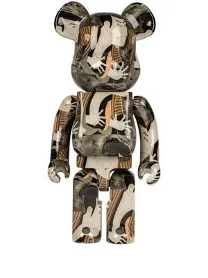 MEDICOM TOY X Toshusai Sharaku Sansei Otanioniji No Ya Be@rbrick 400% Figure - Black