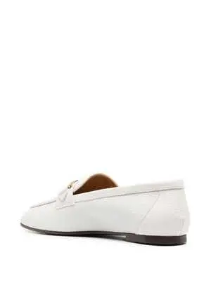 TOD'S Logo-plaque Leather Loafers