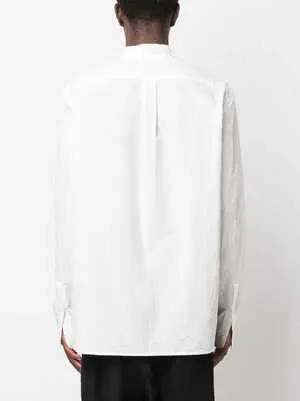 FORME D'EXPRESSION Band-collar Cotton Shirt