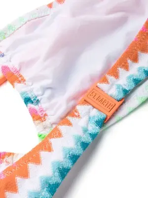 MC2 SAINT BARTH Zigzag-print Bikini Set