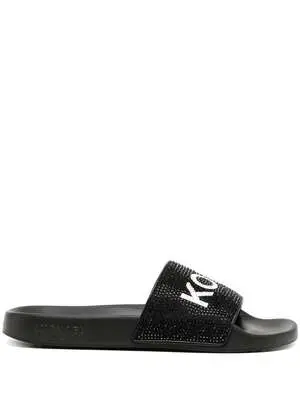 Michael Kors Gilmore Rhinestone-embellished Slides