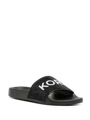 Michael Kors Gilmore Rhinestone-embellished Slides