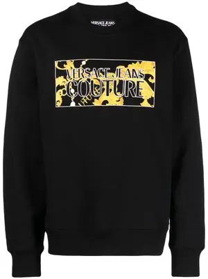 Versace Jeans Couture Ribbed Sweatshirts Hoodies For Men